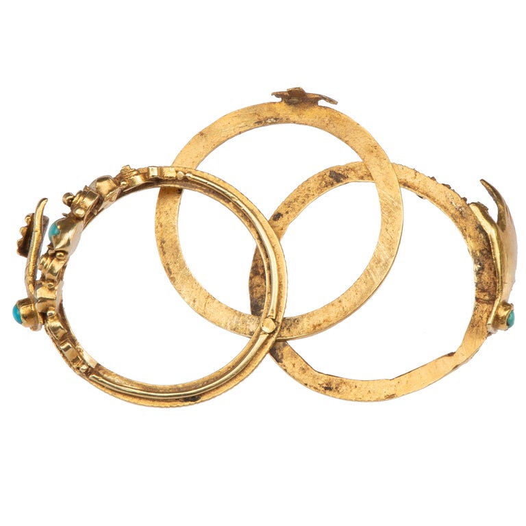 Antique Gold Fede Gimmel Ring For Sale at 1stDibs