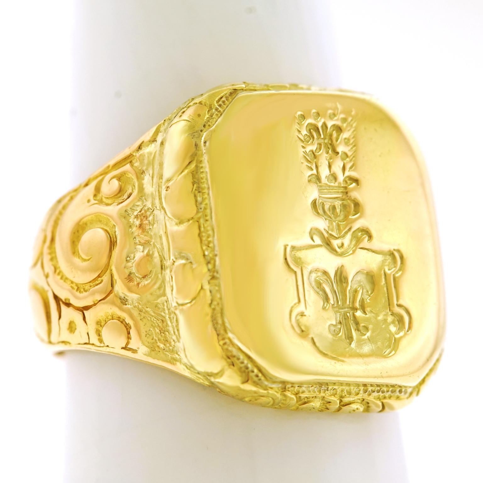 Antique Gold Signet Ring at 1stDibs | vintage gold signet ring, antique ...