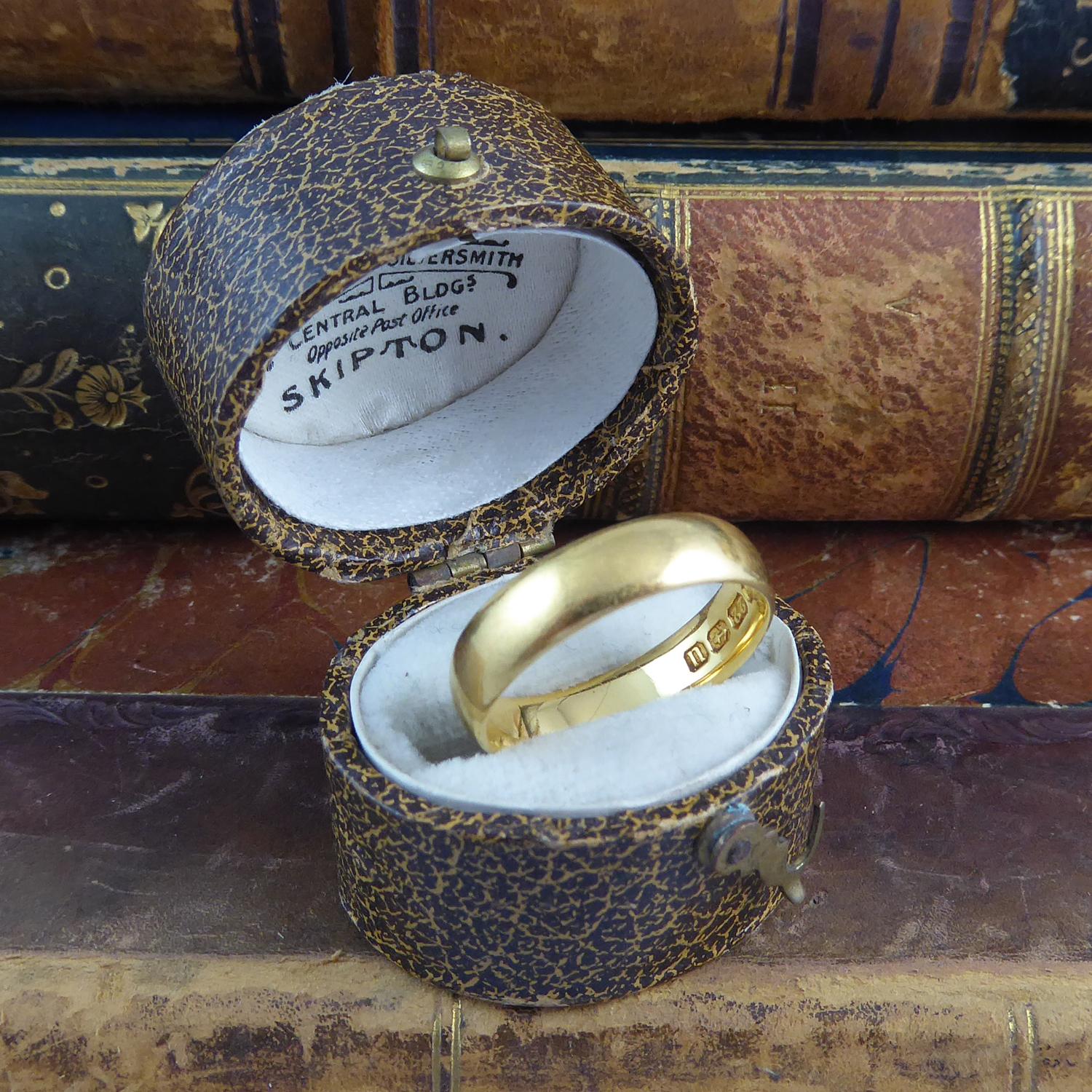 Antique Gold Wedding Ring, 22 Carat Yellow Gold, Birmingham 1919 ...