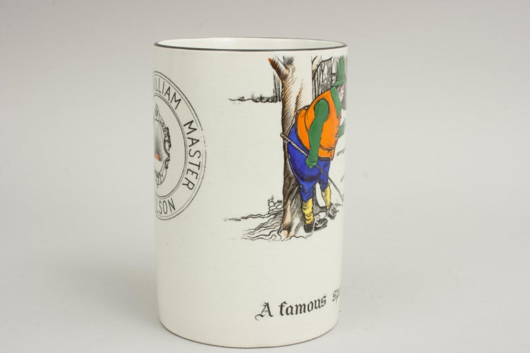 Antique Golf Ceramic, Sportsman Tankart with Golfer For Sale at 1stDibs
