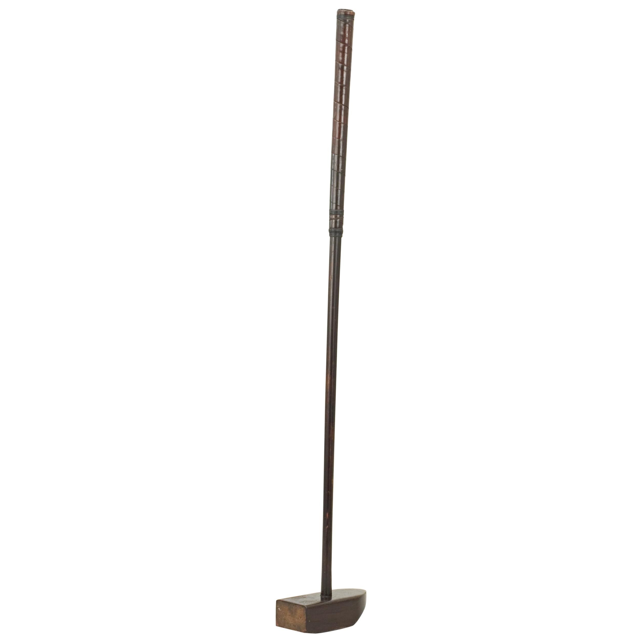 Vintage Hickory Golf Club, Putter. St Andrews Golf Co. Glasgow at 1stDibs