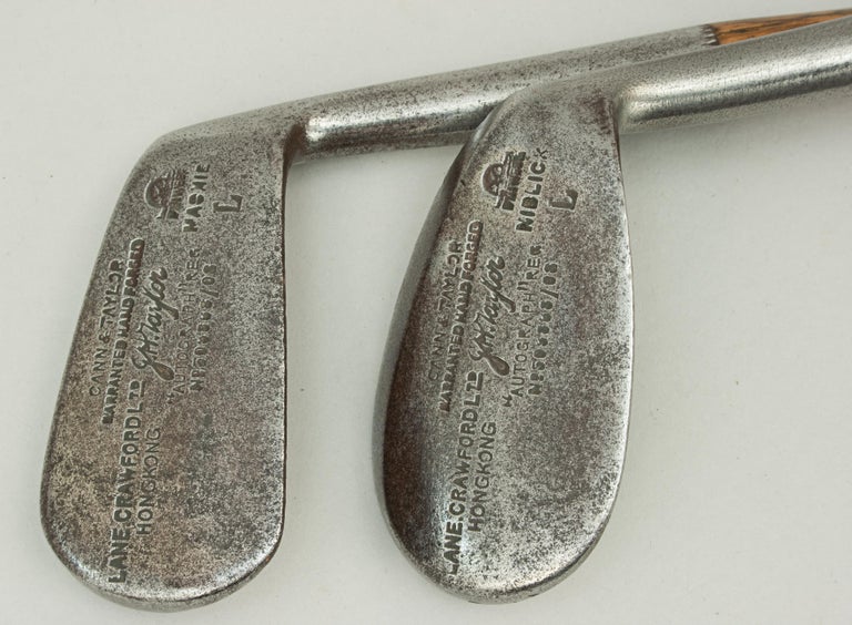 Antique Golf Clubs by J.H Taylor, Cann and Taylor, Lane Crawford Ltd ...