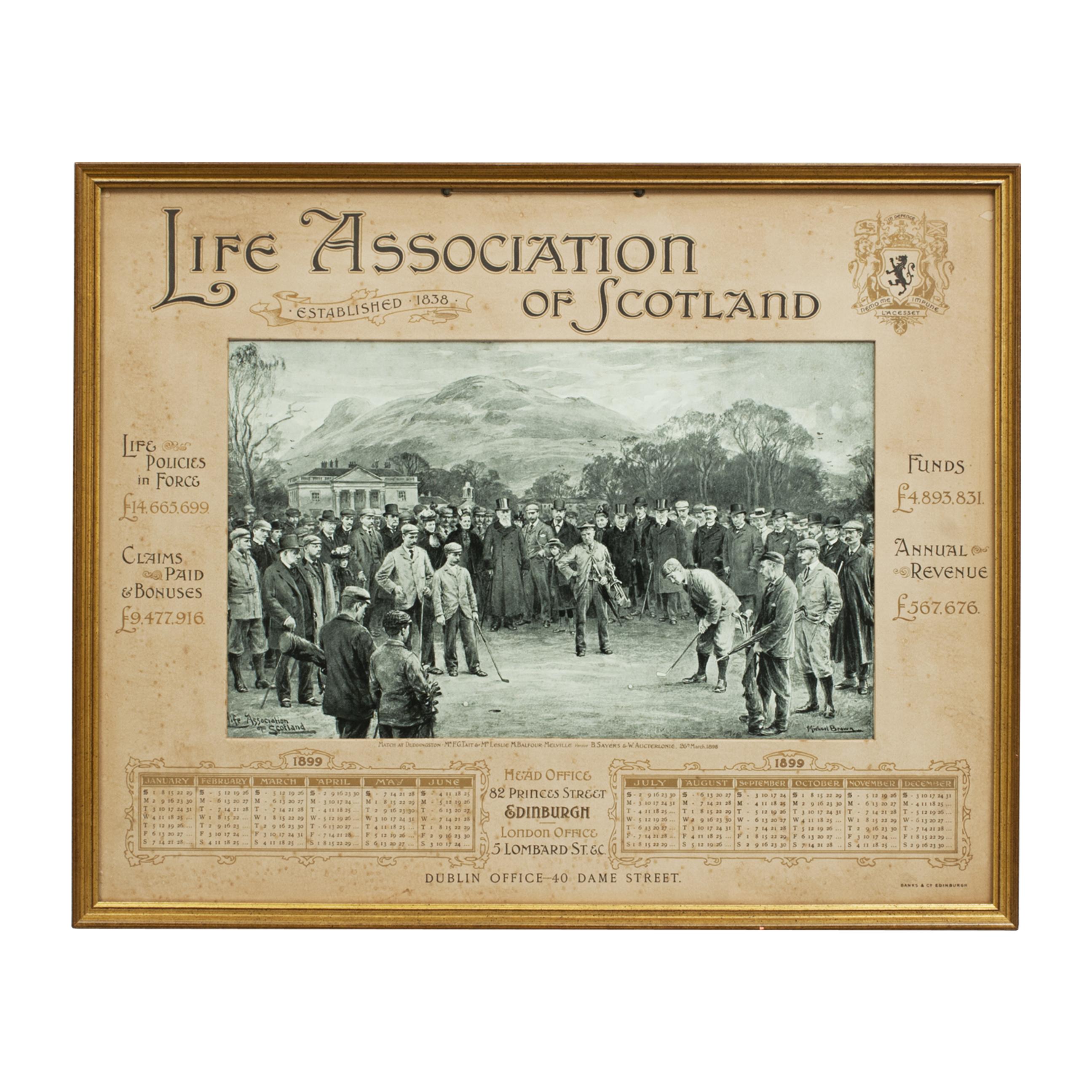 Vintage Golf Print 'The Royal Berkshire' at 1stDibs
