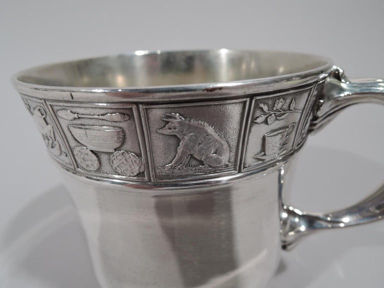 Antique Gorham Edwardian Sterling Silver Nursery Rhyme Baby Cup For ...