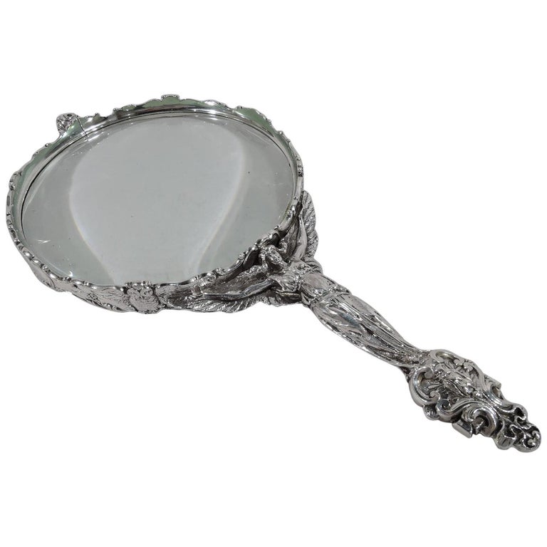 Antique Gorham Sterling Silver Athena Wisdom Goddess Magnifying Glass ...