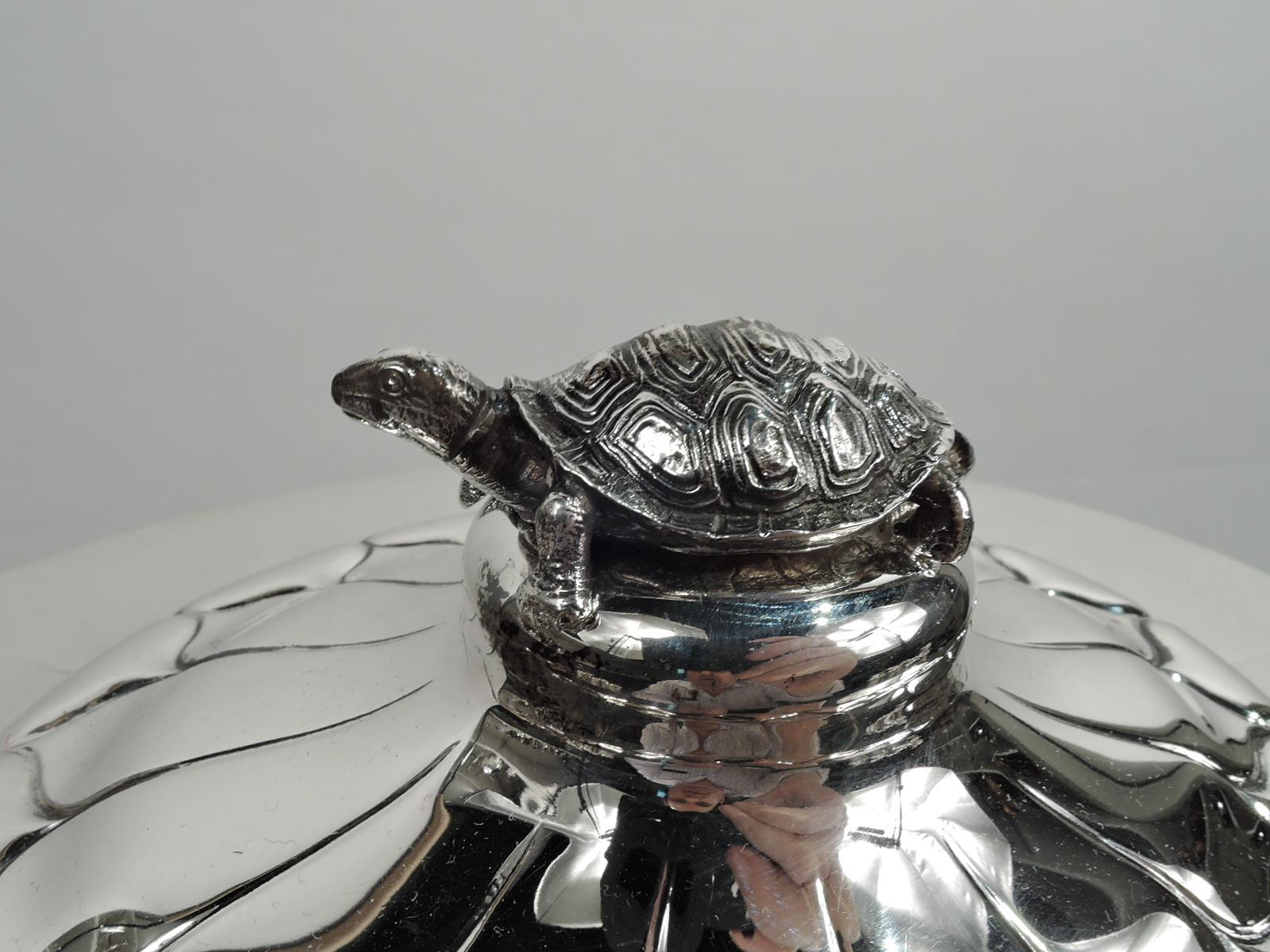 Antique Gorham Sterling Silver Chafing Dish with Turtle Finial For Sale ...