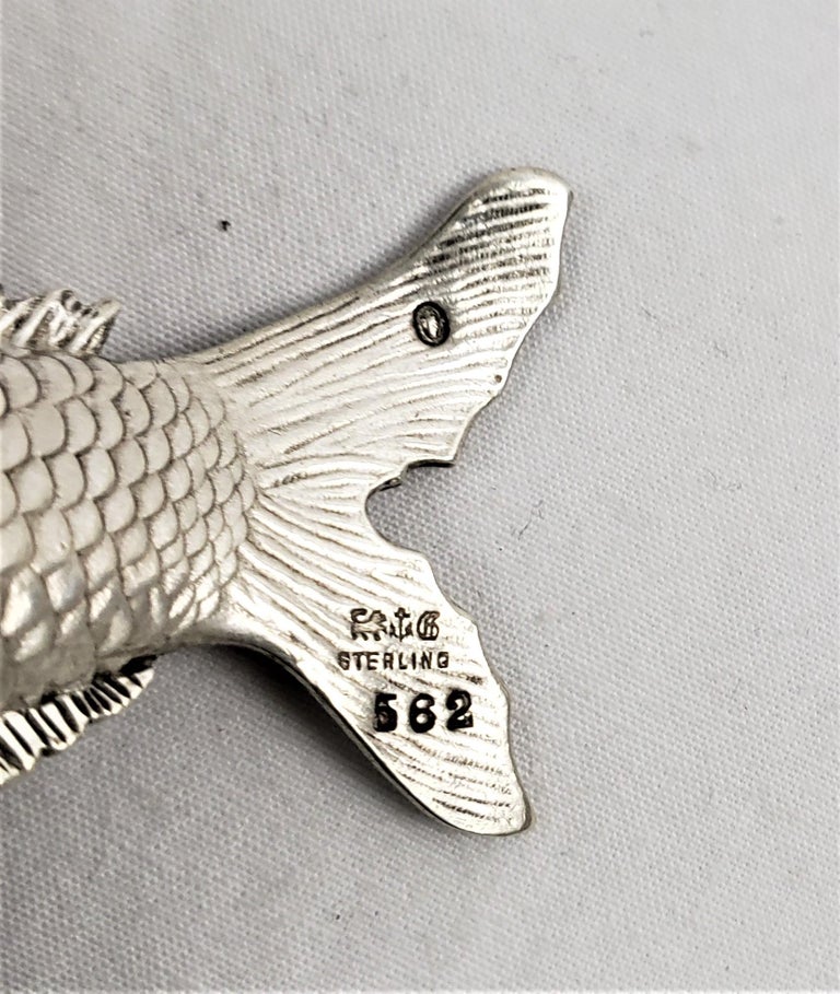 Antique Gorham Sterling Silver Figural Coy Fish Scent or Perfume Bottle ...
