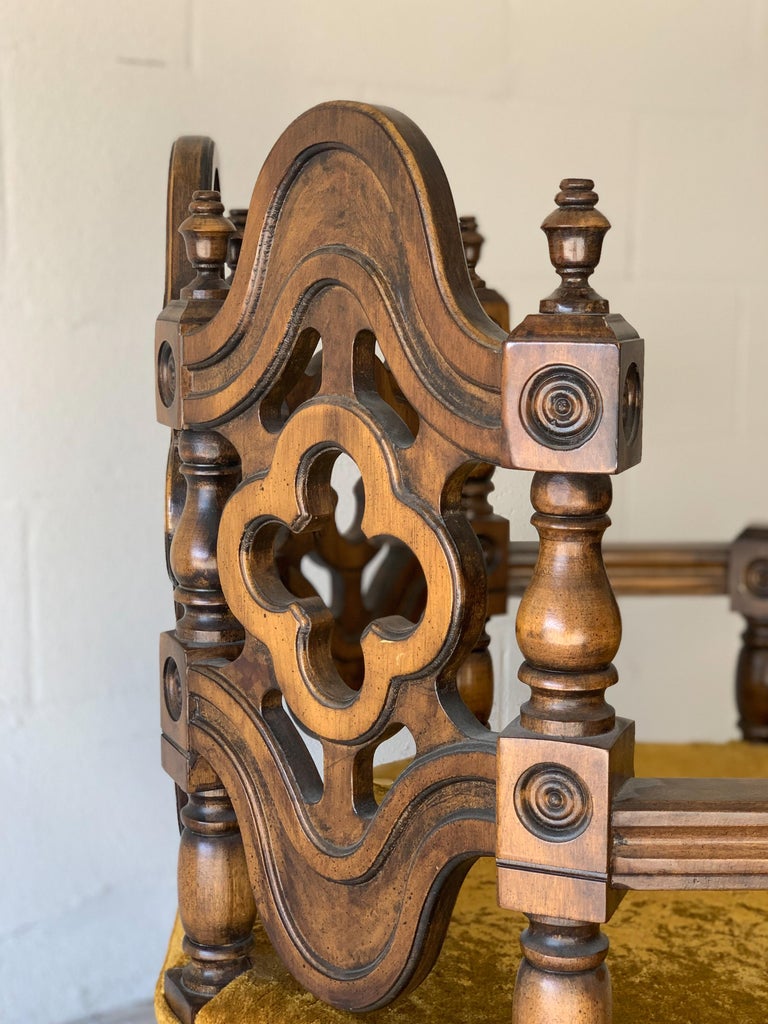 Gothic American Parlor Chair For Sale at 1stDibs