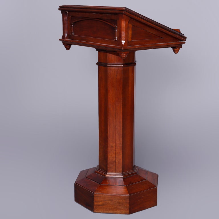 Antique Gothic Style Mahogany Presentation Podium or Lectern, c1890 at ...