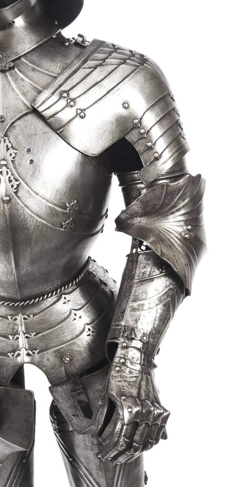 Antique Gothic-Style Suit of Armour and Halberd, 19th Century at ...