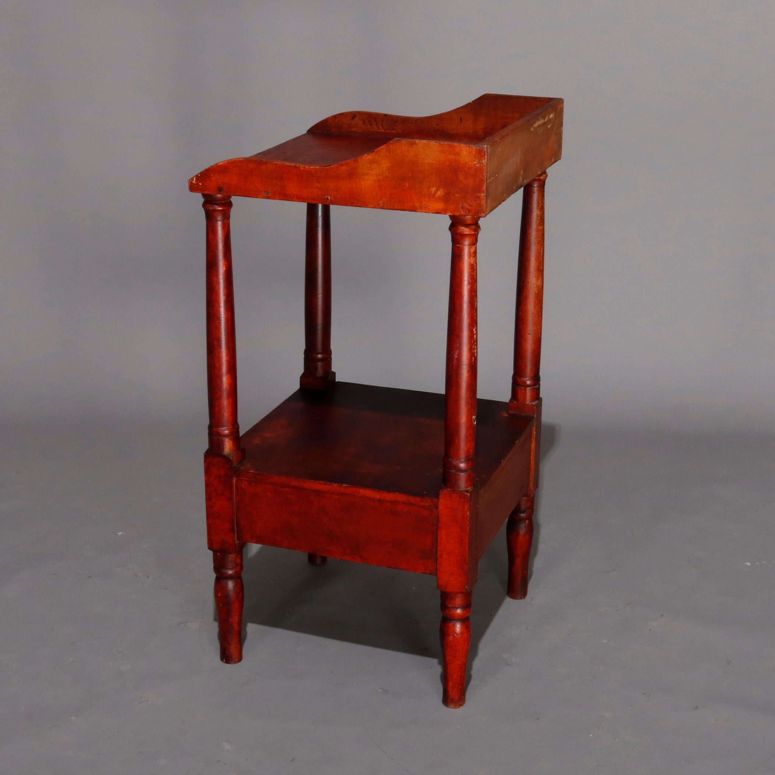 Antique Grain Painted Softwood Single Drawer Washstand, circa 1850 at ...