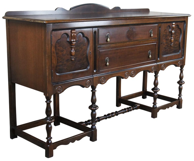 Antique Grand Rapids Chair Co. William and Mary Walnut Dining Room Set ...