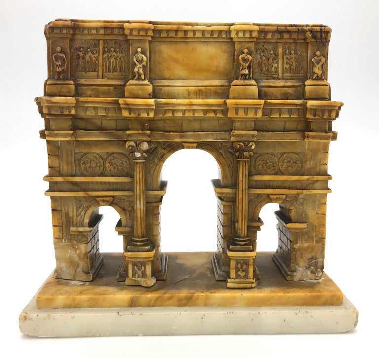 Antique Grand Tour Arch of Constantine's Triumph Miniature Architecture ...