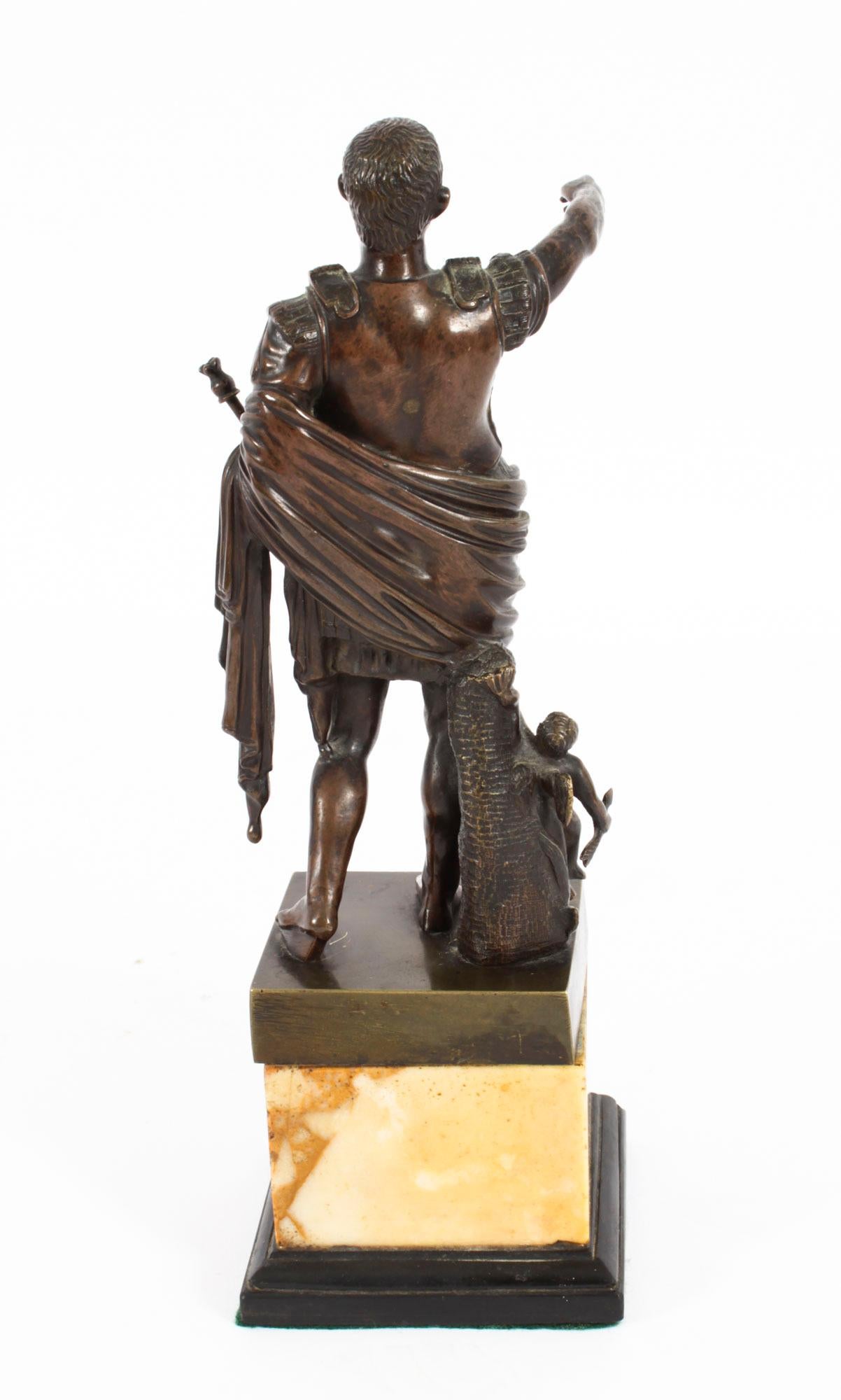 Antique Grand Tour Bronze Emperor Augustus of Prima Porta 19th Century ...