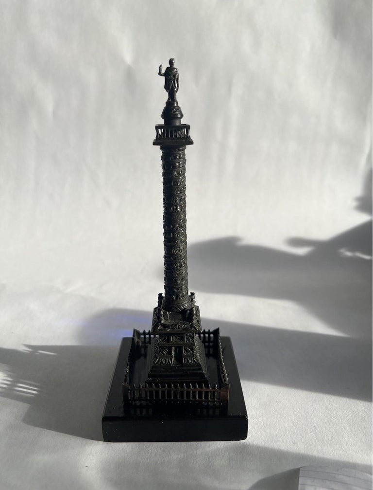 Antique Grand Tour Cabinet Bronze of Vendome Column, Circa 1870 For ...