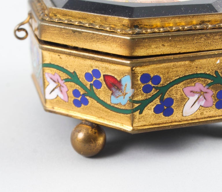 Antique Grand Tour Italian Micromosaic Octagonal Ormolu Casket 19th ...