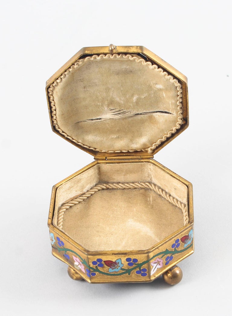 Antique Grand Tour Italian Micromosaic Octagonal Ormolu Casket 19th ...