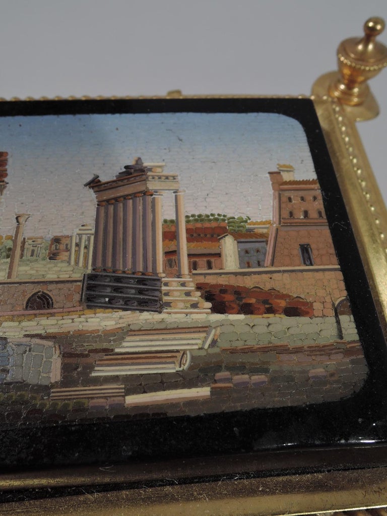Antique Grand Tour Jewelry Casket Box with Roman Forum Micro Mosaic For ...