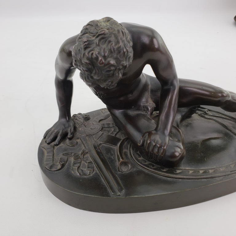 Antique Grand Tour Ornately Cast 'The Dying Gaul' Italian Bronze ...