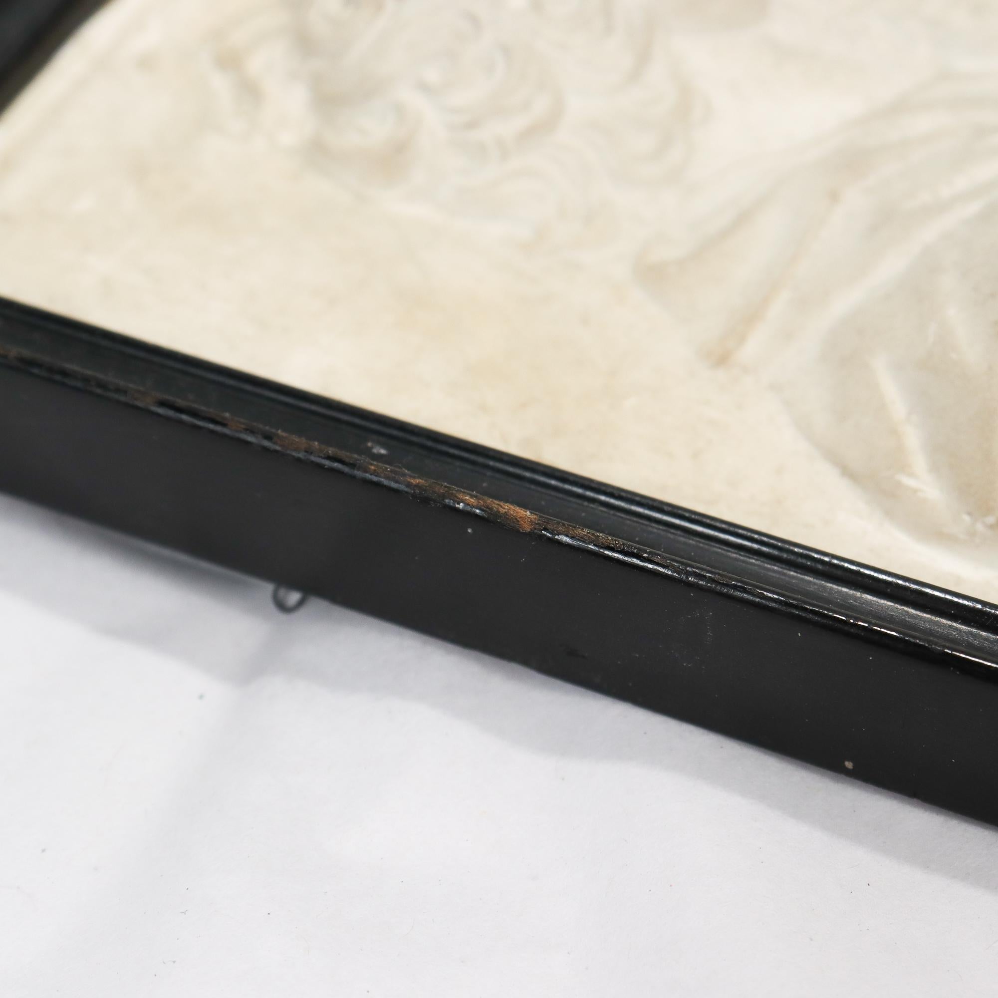 Antique Grand Tour Style Leonardo da Vinci Framed Plaster Plaque at 1stDibs