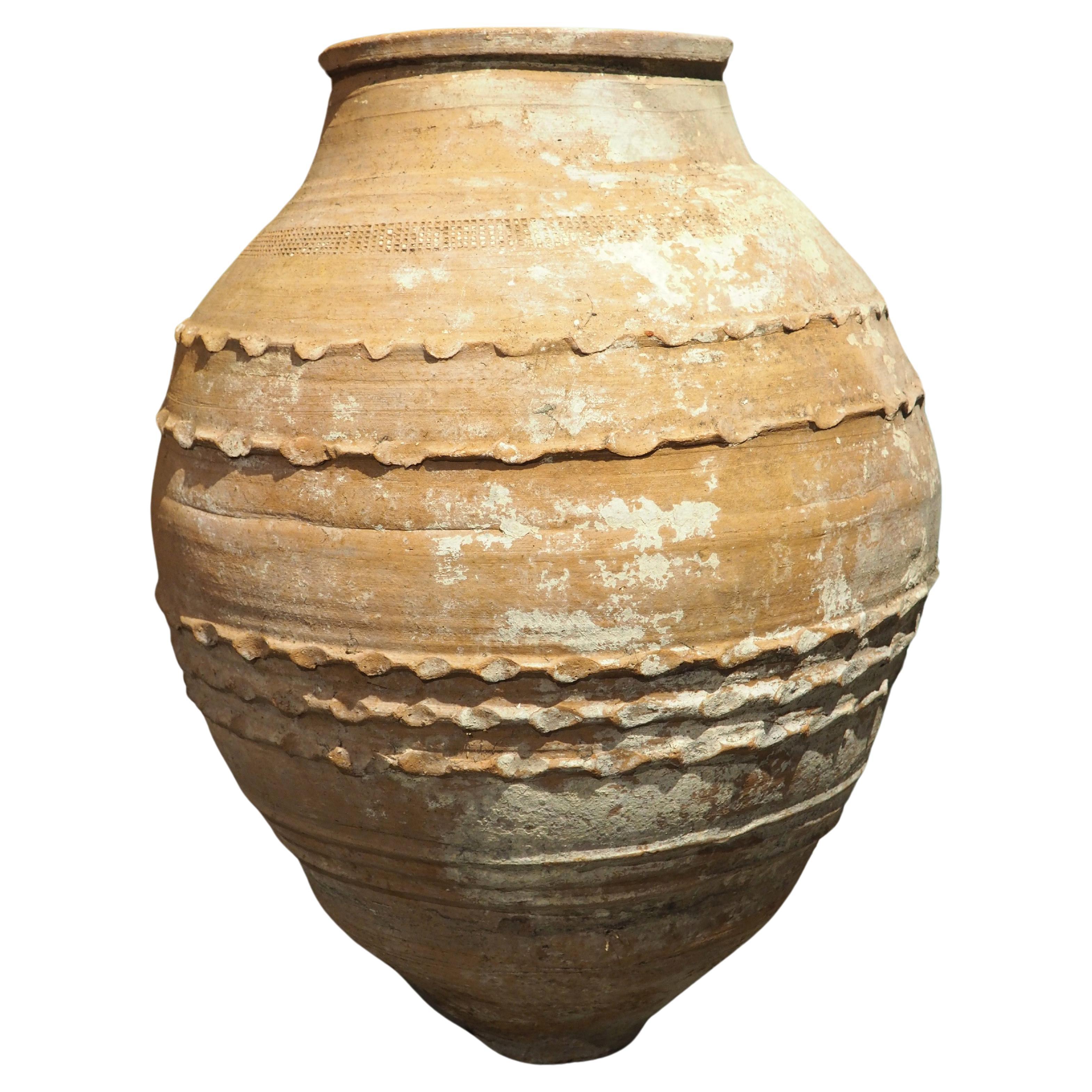 19th Century Antique Greek Peloponnese Olive Oil Jar For Sale at 1stDibs