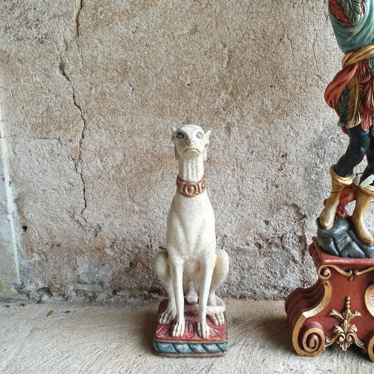 Antique Dog Statue Indoor Art Deco Greyhound For Sale at 1stDibs