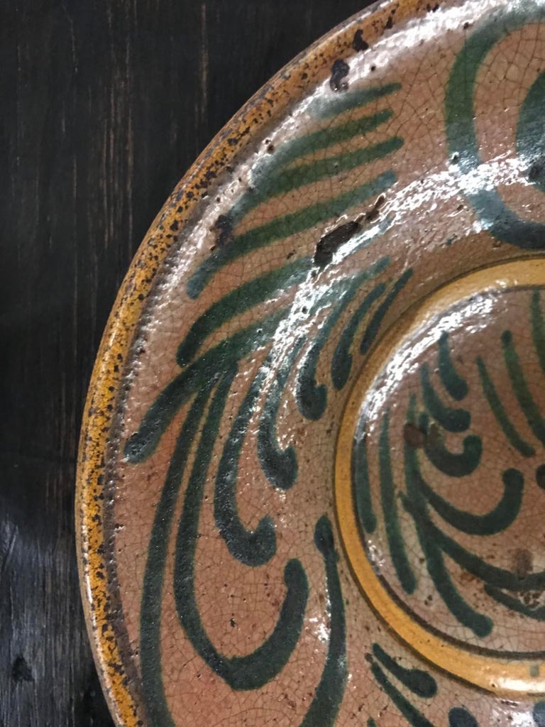 Antique Guatemalan Majolica Ceramic Plate at 1stDibs