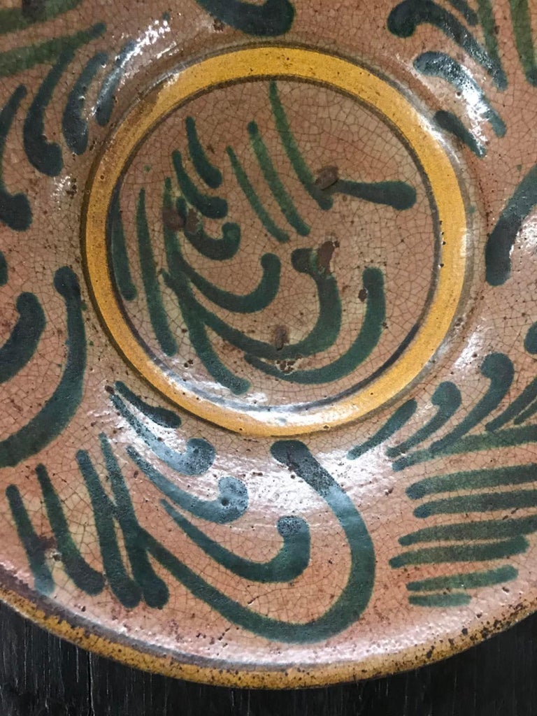 Antique Guatemalan Majolica Ceramic Plate at 1stDibs
