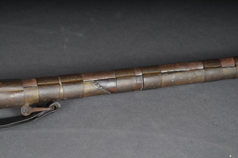 Antique Gun with Powder Can, North Africa Around 1910 For Sale at 1stDibs