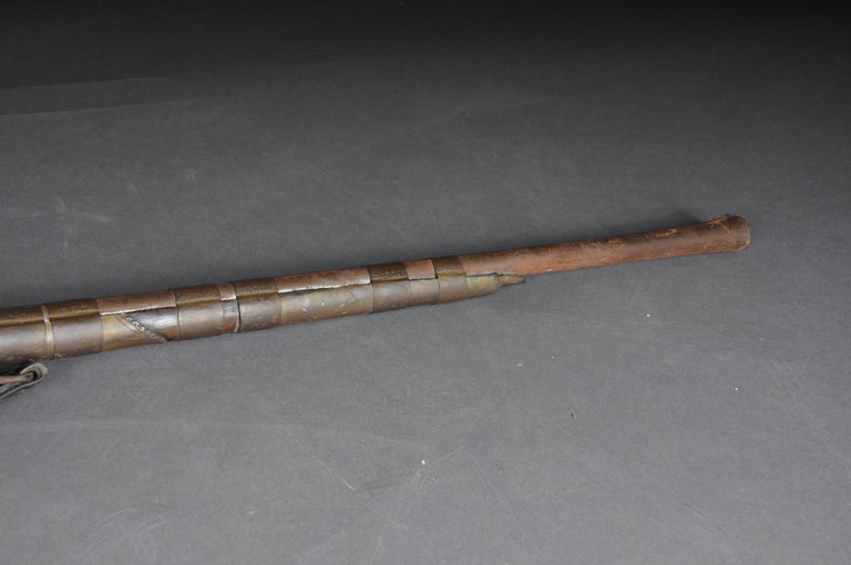 Antique Gun with Powder Can, North Africa Around 1910 For Sale at 1stDibs