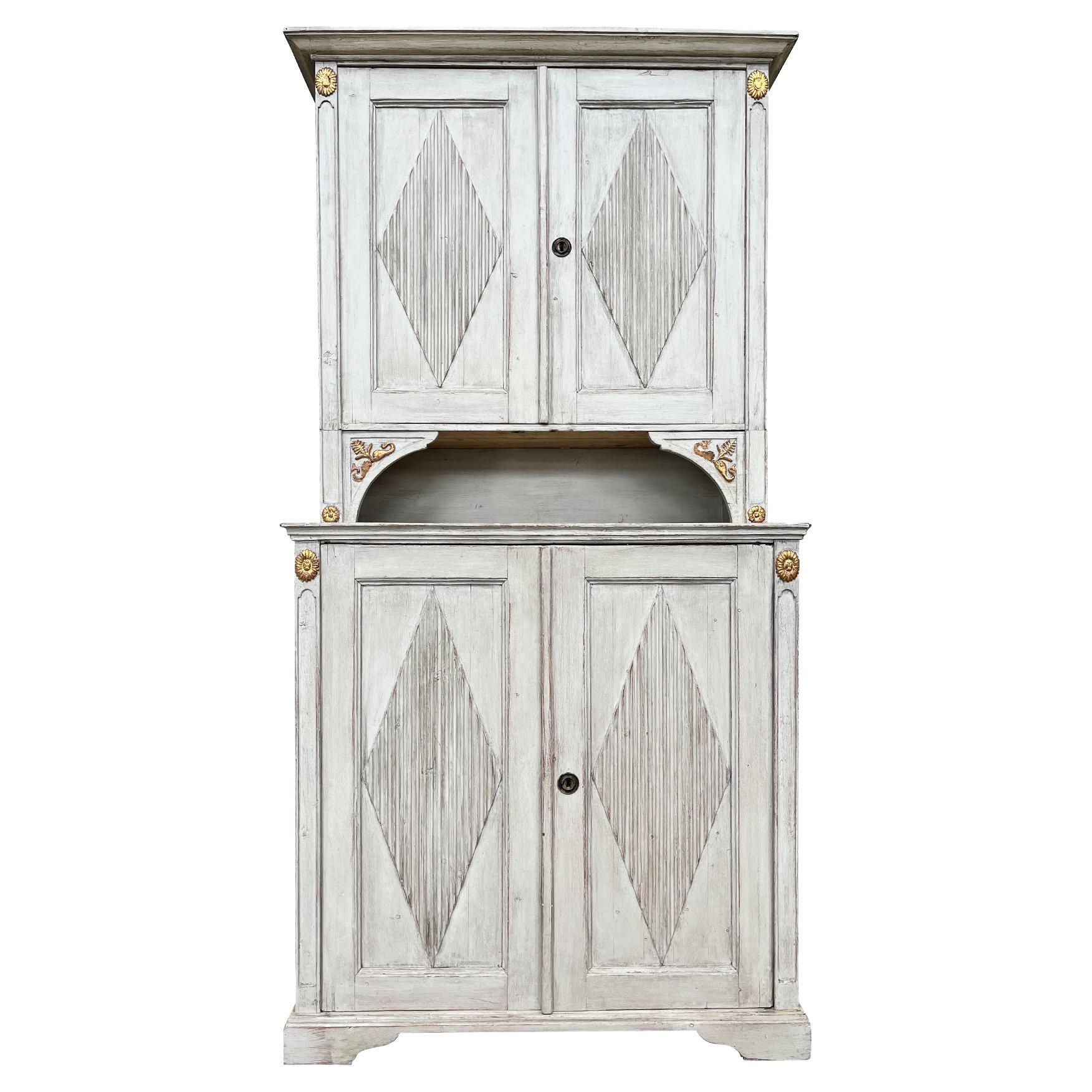 Gustavian Clock Cabinet For Sale at 1stDibs