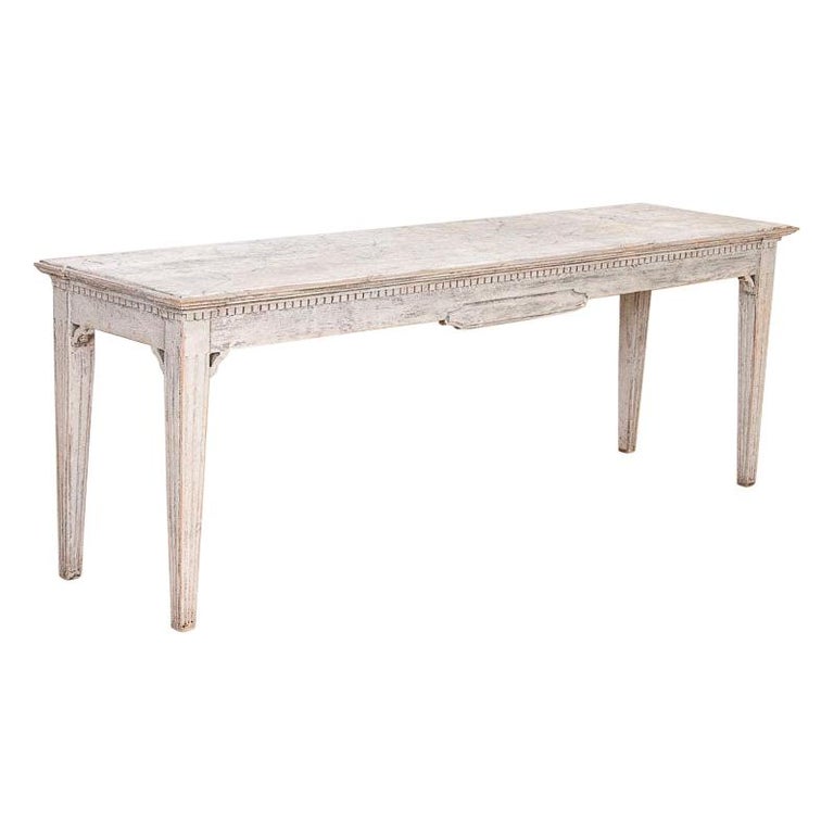 Antique Gustavian Style Painted Console Table, Sweden at 1stDibs