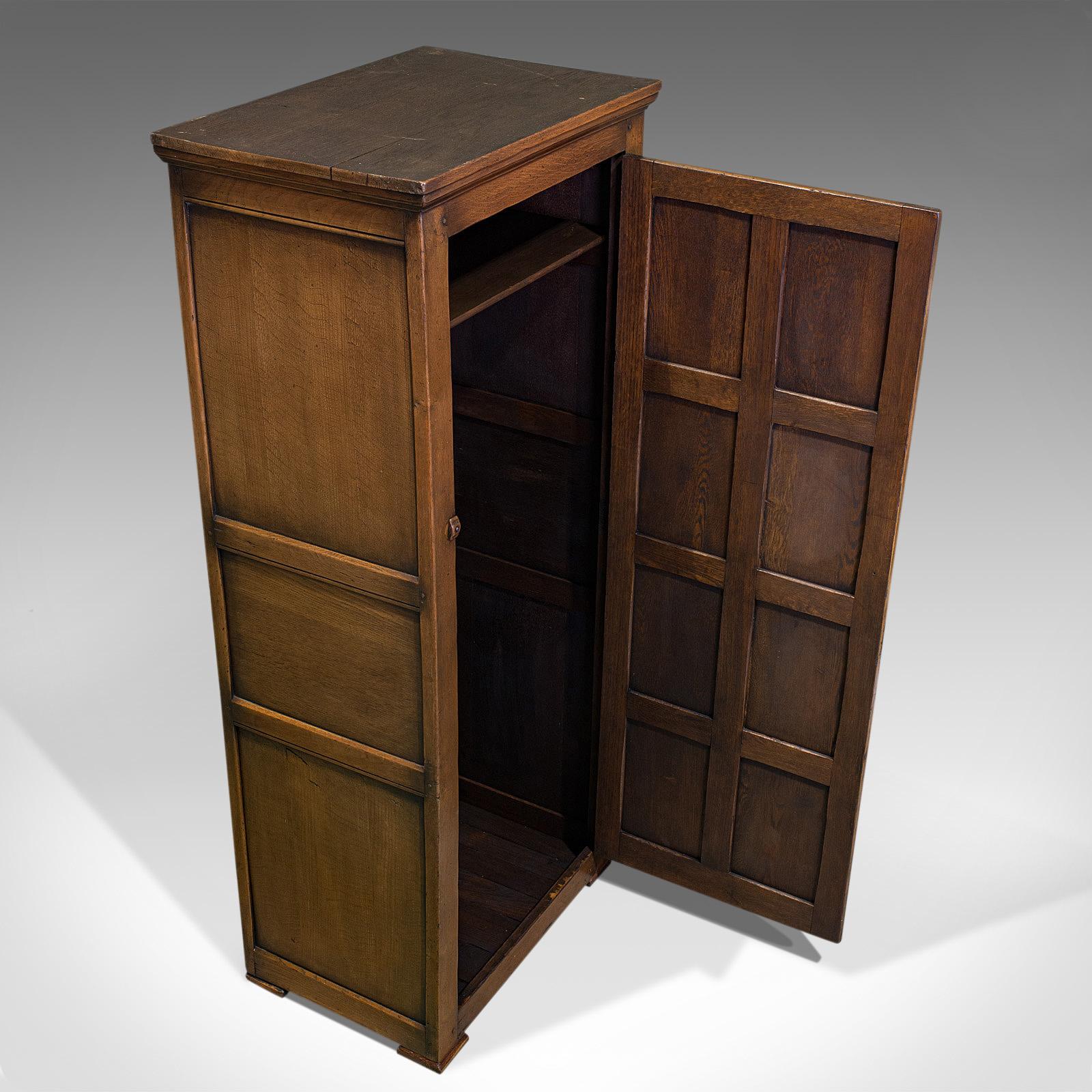 Antique Hall Cupboard, English, Ipswich Oak, Wardrobe, Reception, Cloak ...