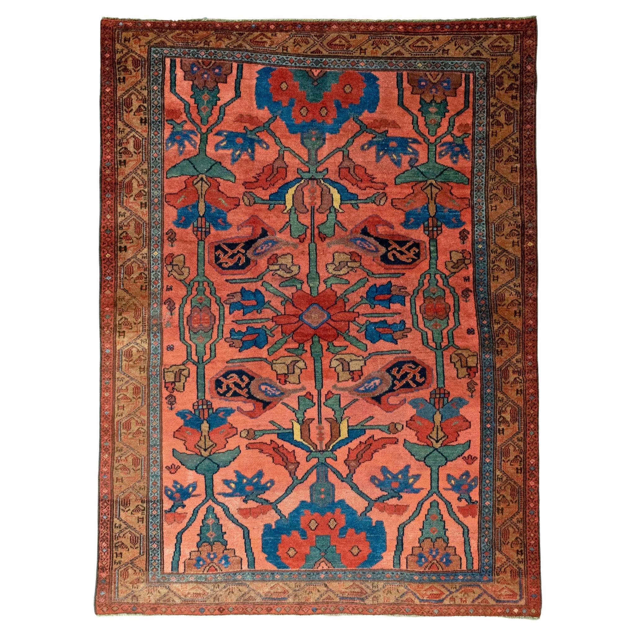 Antique Hamadan Rug For Sale at 1stDibs