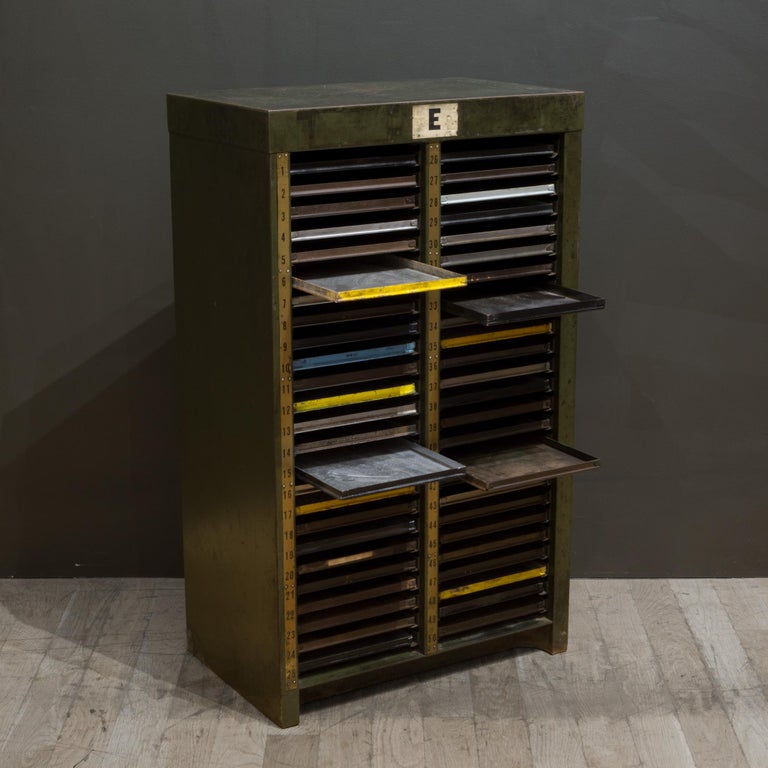 Antique Hamilton Typesetter's Storage Cabinet, c.1920-1930 at 1stDibs