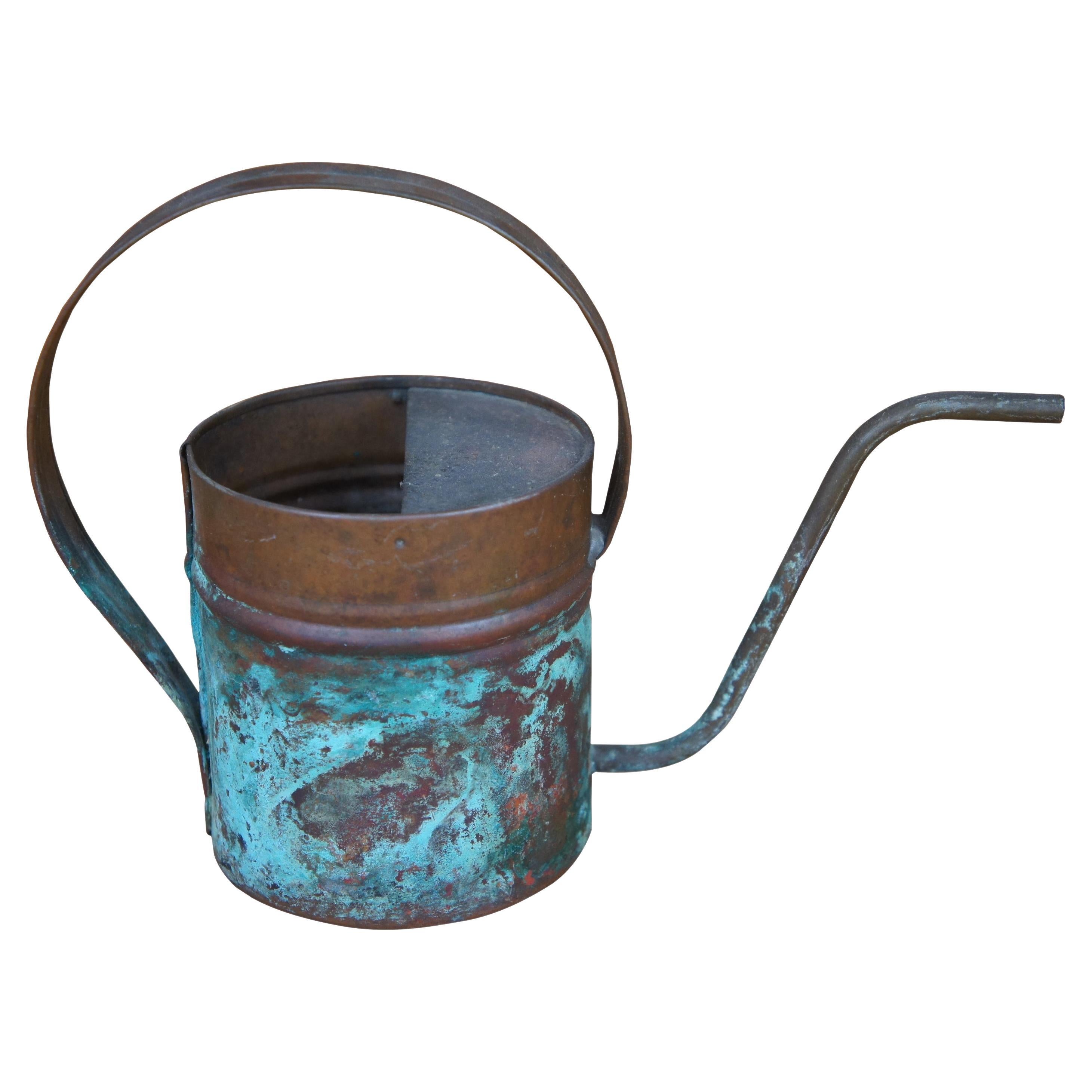 Antique Middle Eastern Arabic Hammered Copper and Brass Ewer For Sale ...