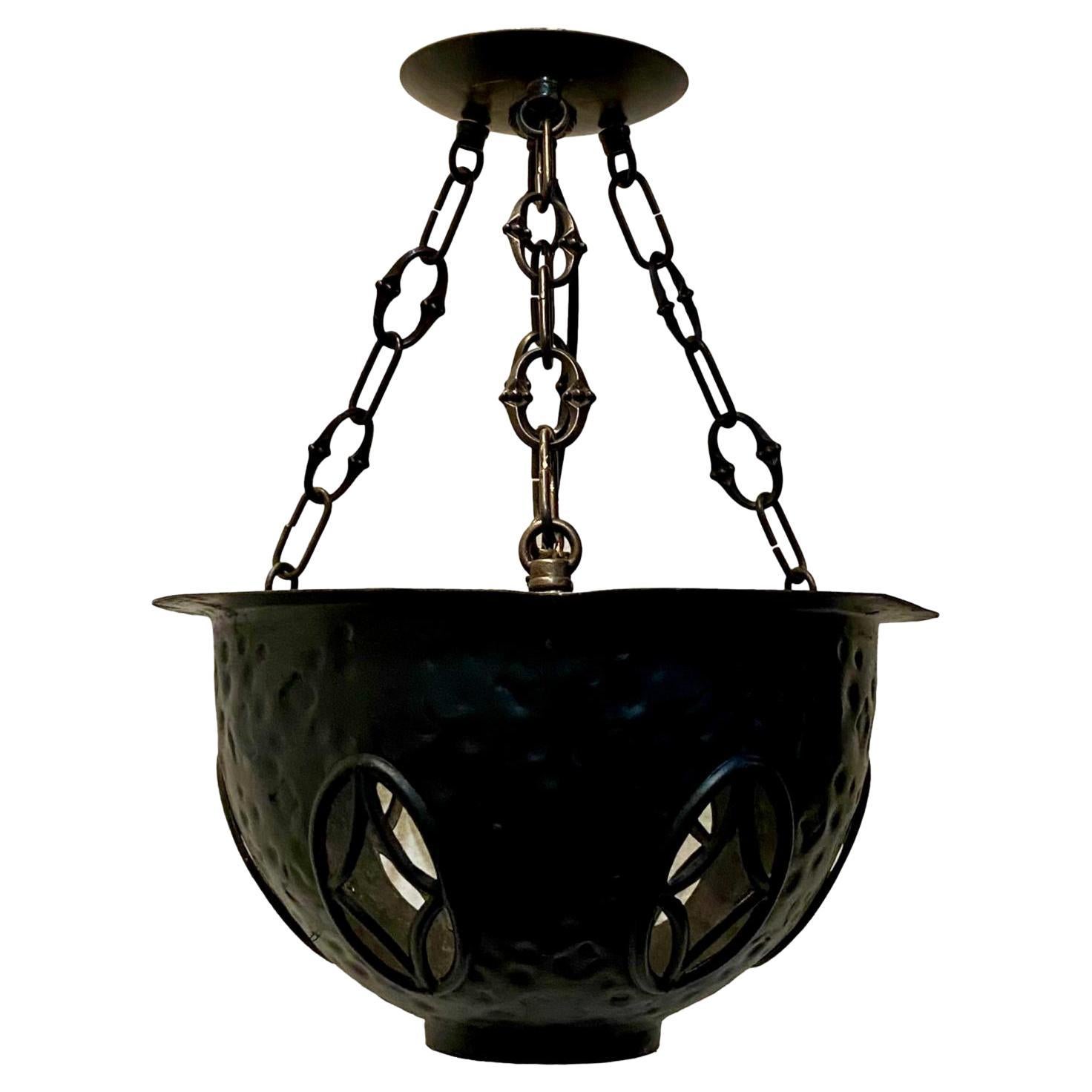 Antique Chandelier. Gasolier light fixture For Sale at 1stDibs