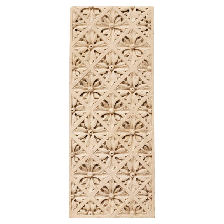 Antique Hand Carved English Stone Panel at 1stDibs