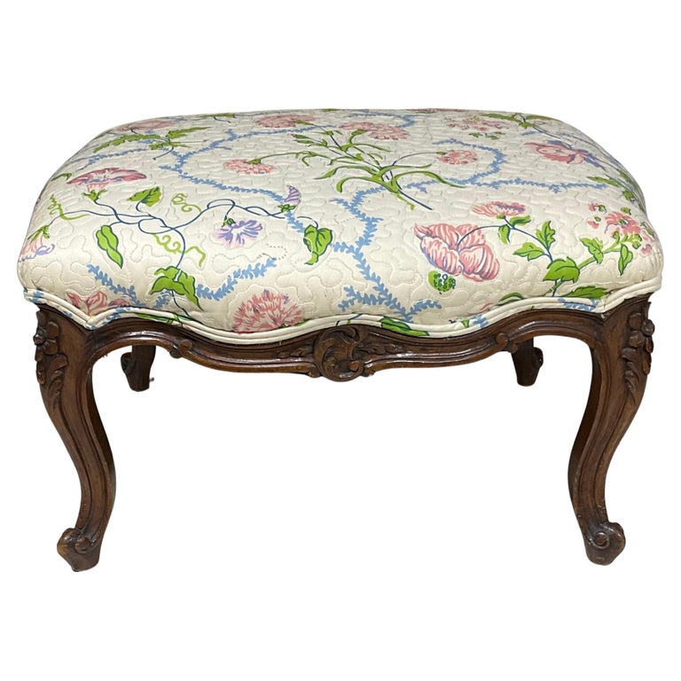 Antique Hand Carved Foot Stool at 1stDibs | antique foot stool