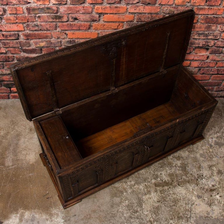 Antique Hand Carved German Baroque Trunk at 1stDibs