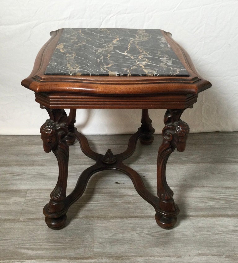 Antique Hand Carved Rams Head Table For Sale at 1stDibs