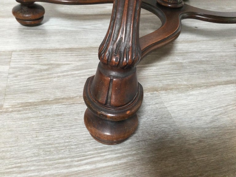 Antique Hand Carved Rams Head Table For Sale at 1stDibs