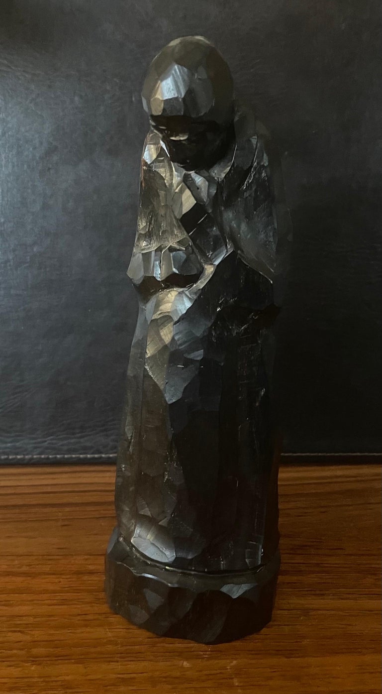 Antique Hand Carved Solid Wood Figurative Sculpture by Anton Fortuin at ...