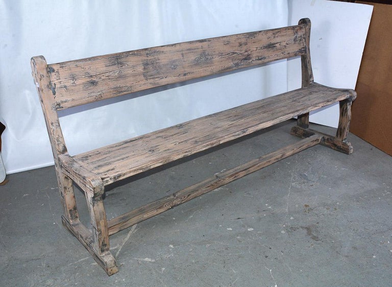 Antique Handcrafted Rustic Bench For Sale at 1stDibs | hand crafted ...