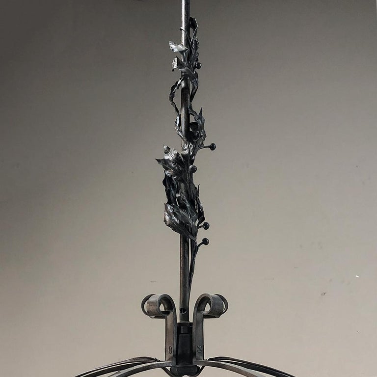Antique Hand Forged Italian Wrought Iron Chandelier For Sale at 1stDibs ...