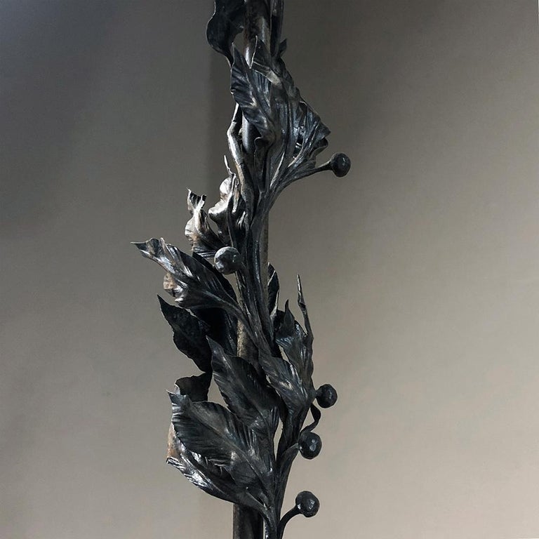 Antique Hand Forged Italian Wrought Iron Chandelier For Sale at 1stDibs ...