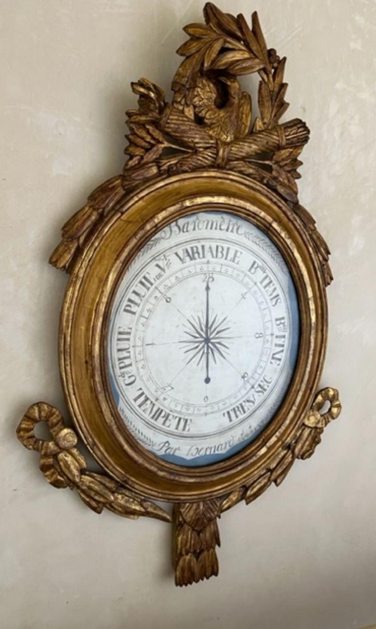 Antique Hand Made Barometer by Barnard Au Havre, c. 1800 For Sale at ...