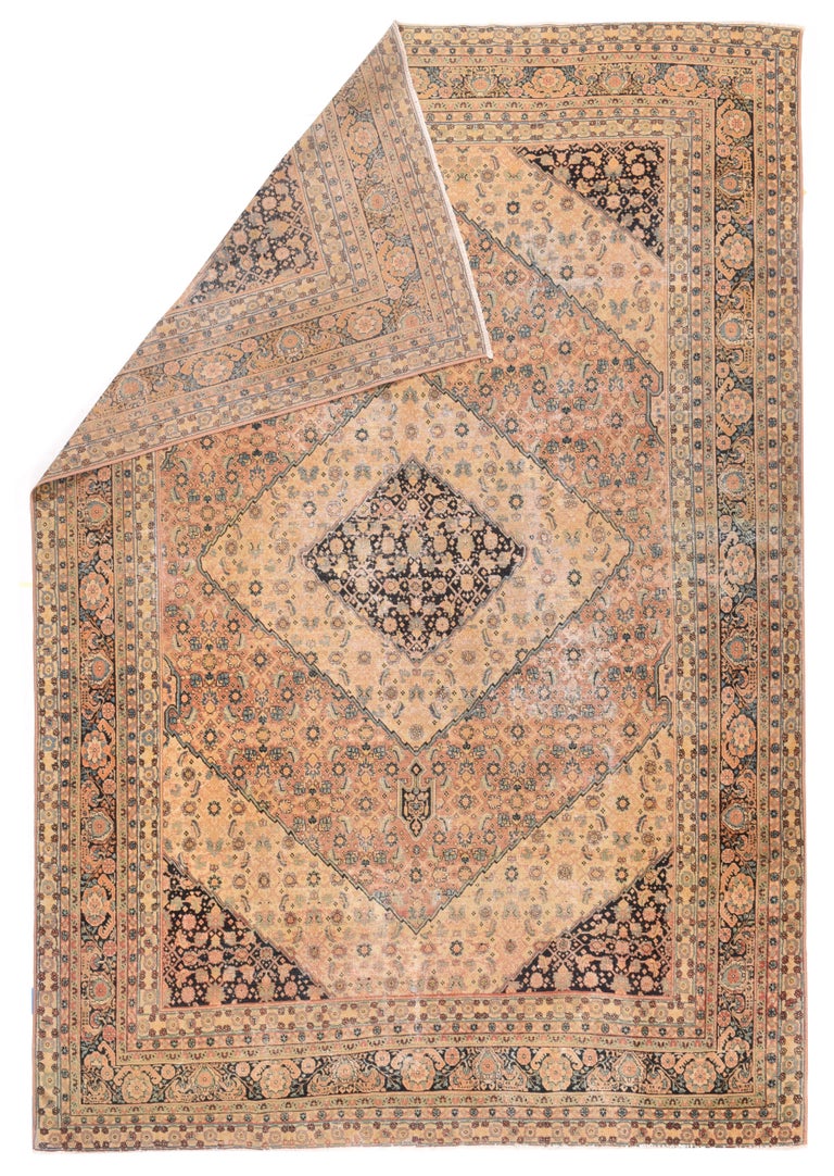 Antique Persian Tabriz Area Rug For Sale at 1stDibs