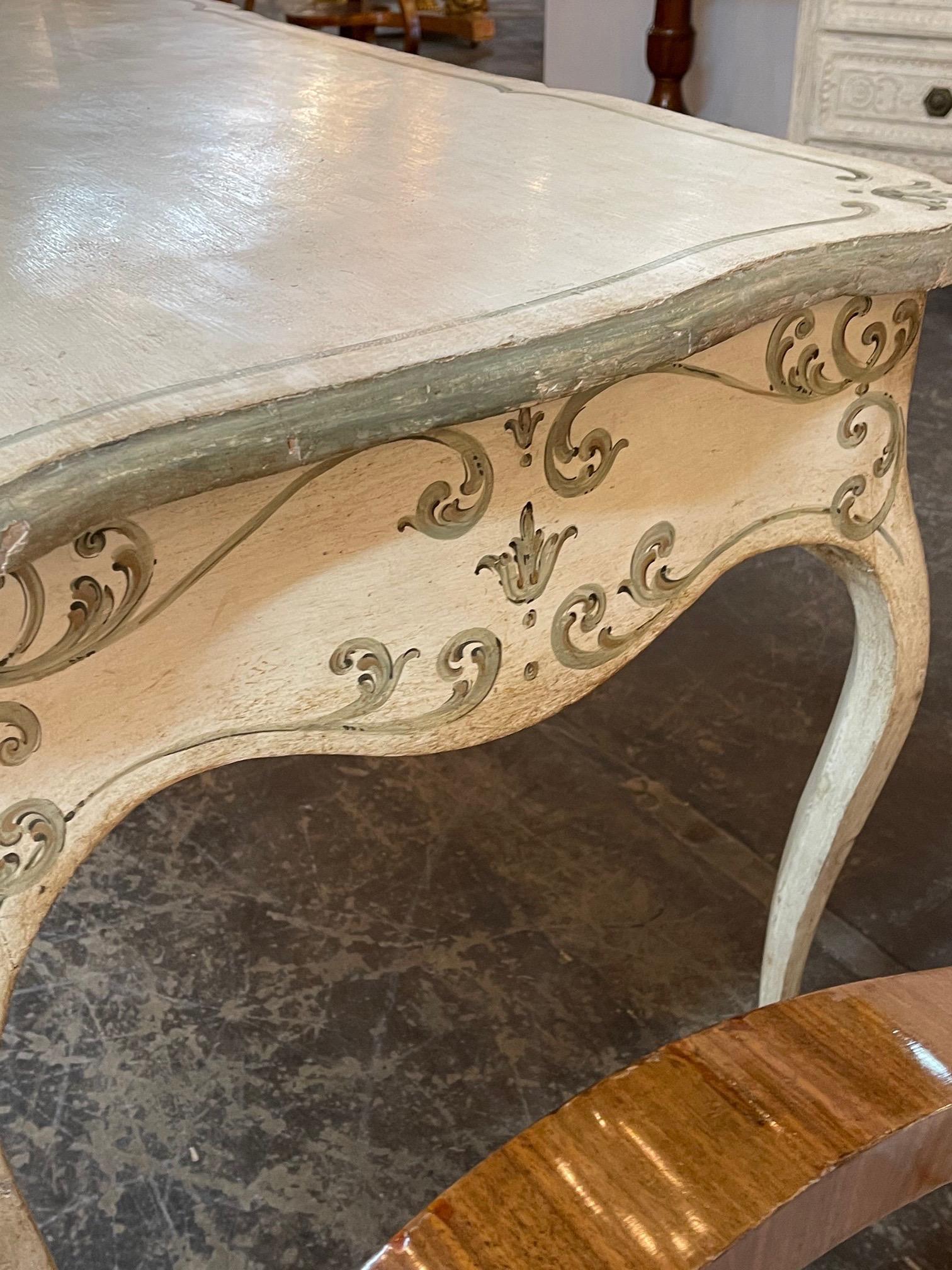 Antique Hand Painted Italian Writing Desk at 1stDibs | hand painted ...