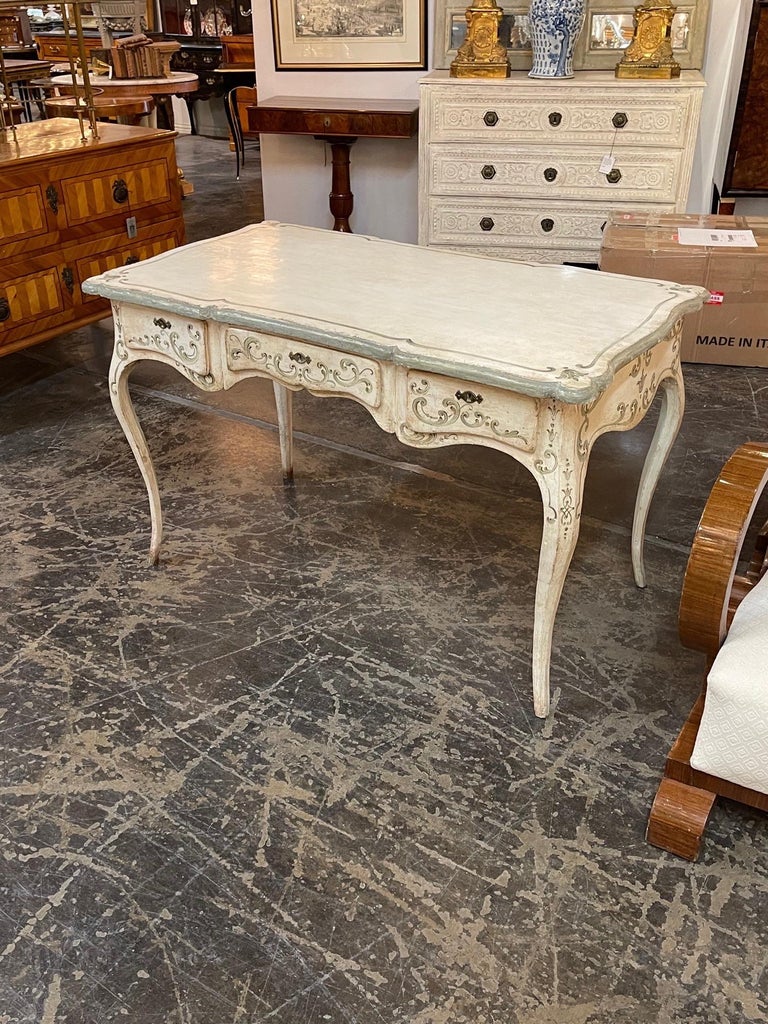 Antique Hand Painted Italian Writing Desk at 1stDibs